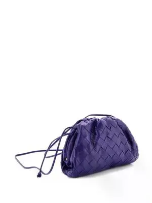 Bottega Veneta The Pouch Intrecciato Nappa Mini Crossbody Bag - Purple