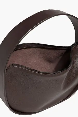 ST. AGNI Petite Arc Pebbled-leather Tote