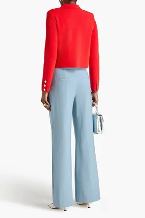 Veronica Beard Robinne Pleated Wide-leg Pants - Light Blue