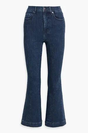 Veronica Beard Carson Cropped Flared Jeans