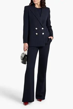 Veronica Beard Dale Dickey Pinstriped Twill Blazer
