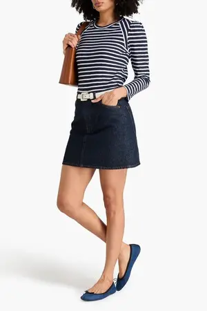 Veronica Beard Striped Pima Cotton Top