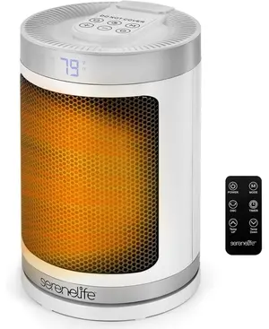 SERENELIFE Portable Space Heater - White
