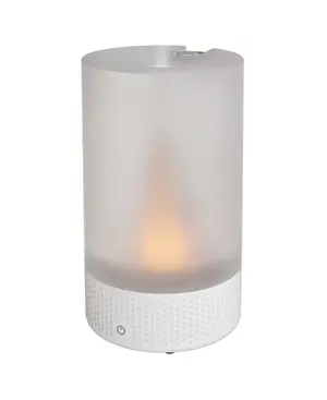 VORNADO 9" Votiv 7 Ultrasonic Humidifier With Flameless Candlelight - White