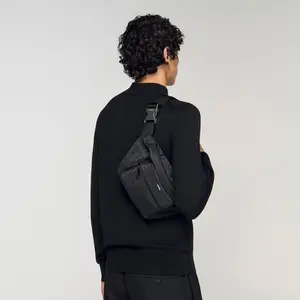 Sandro Technical Fabric Belt Bag