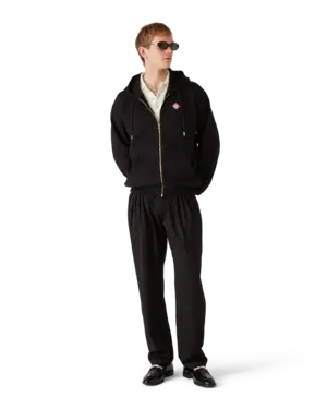 Casablanca Diamond Logo Zip Hooded Sweatshirt
