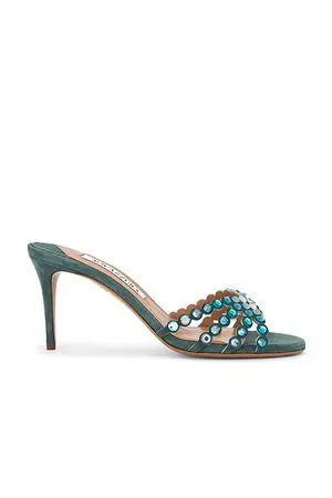 AQUAZZURA Tequila 75 Mule - Teal