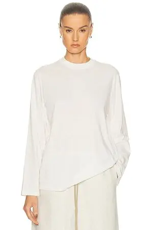 Fear Of God Long Sleeve Crewneck T-shirt - Ivory