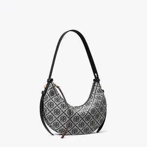 Tory Burch T Monogram Romy Half Moon Bag