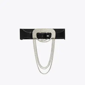 Tory Burch Embellished Belt - Black