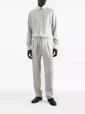Dolce & Gabbana Martini Satin Monogram-jacquard Shirt