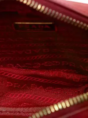 Prada Mini Saffiano Camera Crossbody Bag - Red