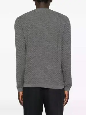 Emporio Armani Textured Virgin Wool Sweater