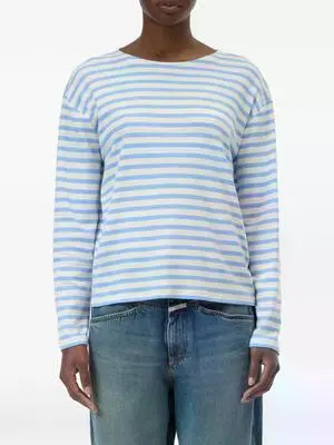 Closed Striped Longsleeve Top - Blue