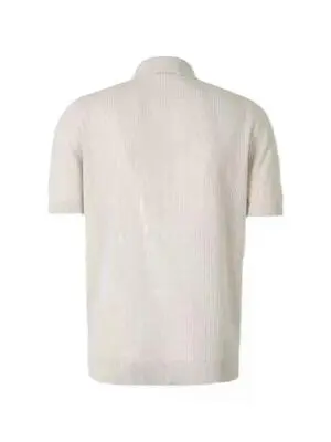GRAN SASSO Short-sleeve Knitted Buttoned Shirt
