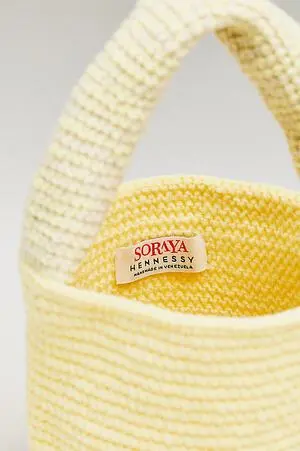 SORAYA HENNESSY Chicle Mini Bucket Bag - Light Yellow