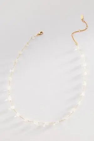 Anthropologie Floating Stone Necklace - Clear