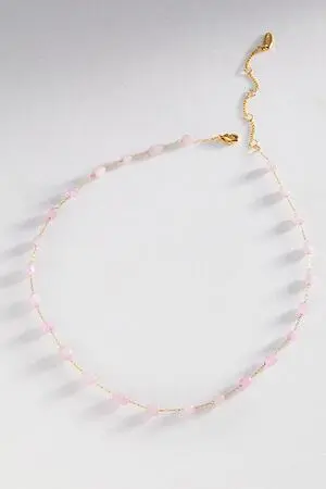 Anthropologie Floating Stone Necklace - Lilac