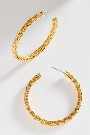 ANTHROPOLOGIE Nautical Hoop Earrings
