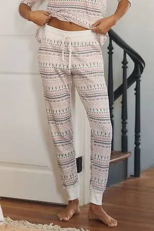PAPINELLE Fairisle Waffle-knit Pajama Set