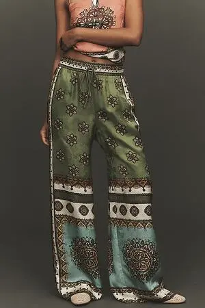ALEMAIS Conta Wide-leg Jacquard Pants