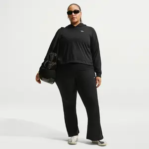 Nike Sportswear Chill Knit Mid-rise Tight Ribbed Pants - Black