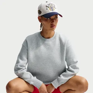 Nike Sportswear Phoenix Fleece Oversized Crew-neck Sweatshirt - Grey