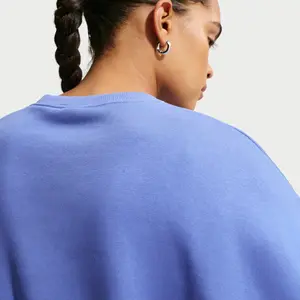 Nike Sportswear Phoenix Fleece Over-oversized Crew-neck Sweatshirt - Blue