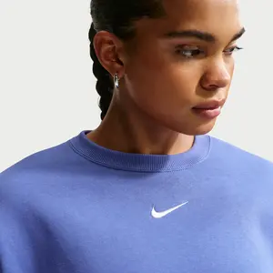Nike Sportswear Phoenix Fleece Over-oversized Crew-neck Sweatshirt - Blue