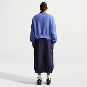 Nike Sportswear Phoenix Fleece Over-oversized Crew-neck Sweatshirt - Blue