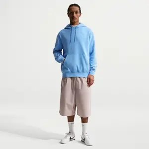 Nike Sportswear Club Washed Fleece Hoodie - Blue