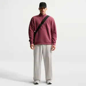 Nike 24.7 Impossiblysoft Dri-fit 1/2-zip Top - Red