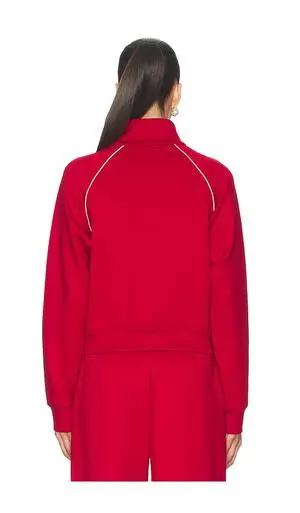 Beyond Yoga Piped Zip Front Jacket - Red