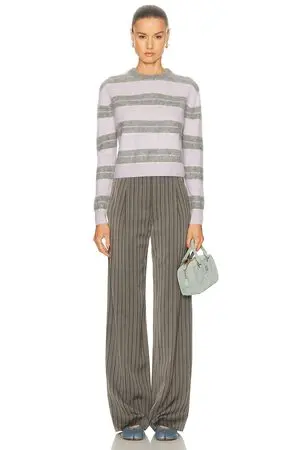 Guest In Residence Grizzly Stripe Crewneck Sweater