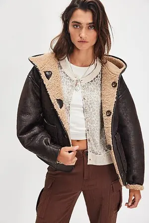 Free People We The Free Apres Cozy Reversible Jacket