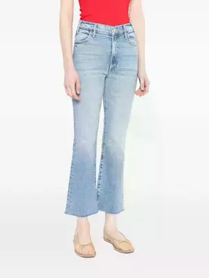 MOTHER The Hustler Ankle Fray - Blue