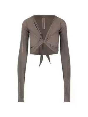Rick Owens Tie-fastening Cropped Top