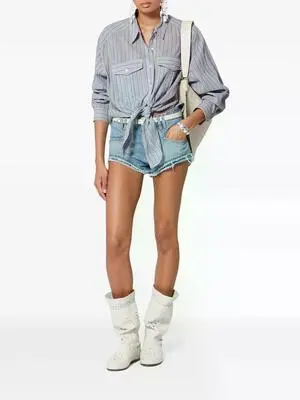 MARANT ETOILE Striped Tie-front Jacket