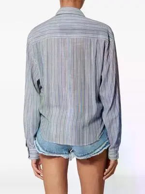 MARANT ETOILE Striped Tie-front Jacket