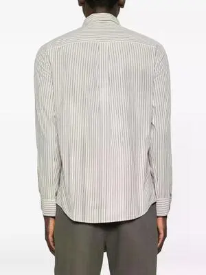 Emporio Armani Striped Button Shirt - Neutrals