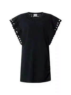 MARANT ETOILE MARANT ÉTOILE Orlane Cotton Broderie Anglaise Dress Blue