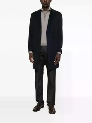 Canali Kei Buttoned Overcoat
