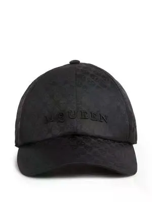 Alexander McQueen Patterned Cap - Black