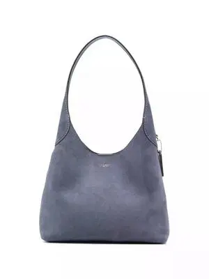 COACH Suede Shoulder Bag With Logo Tag