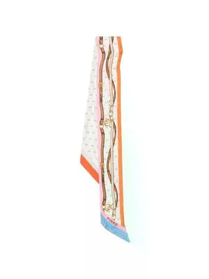 Pinko Pogo Belt Print Scarf - Neutrals