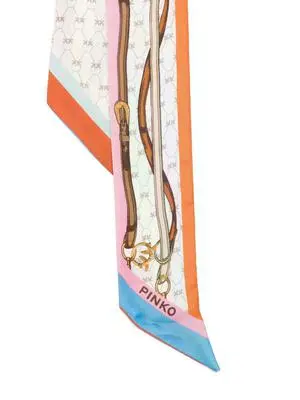Pinko Pogo Belt Print Scarf