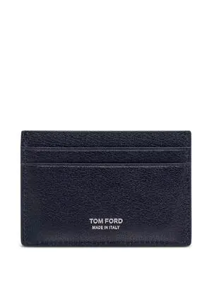 TOM FORD Leather Card Holder - Blue