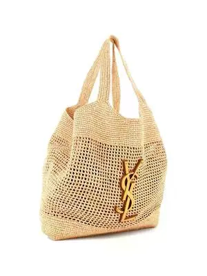 Saint Laurent Icare Raffia Maxi Tote Bag