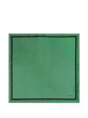 TOM FORD Bordered Pocket Square - Green