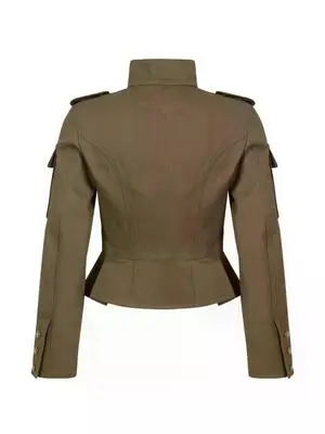Alexander McQueen Buttoned-up Peplum Jacket